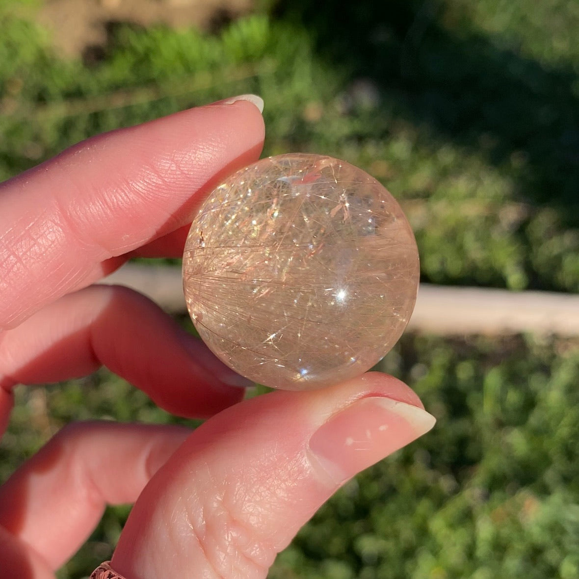 Silver Rutile Sphere A – LunarDimension